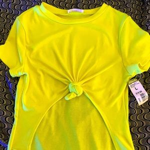 Tops | Olive Ole Neon Yellow Bodysuit | Poshmark